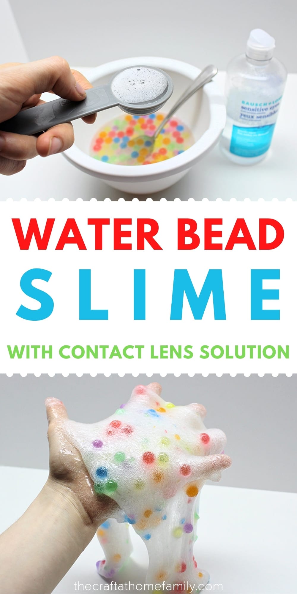 Super Stretchy Water Bead Slime (Using Contact Lens Solution!) - The ...