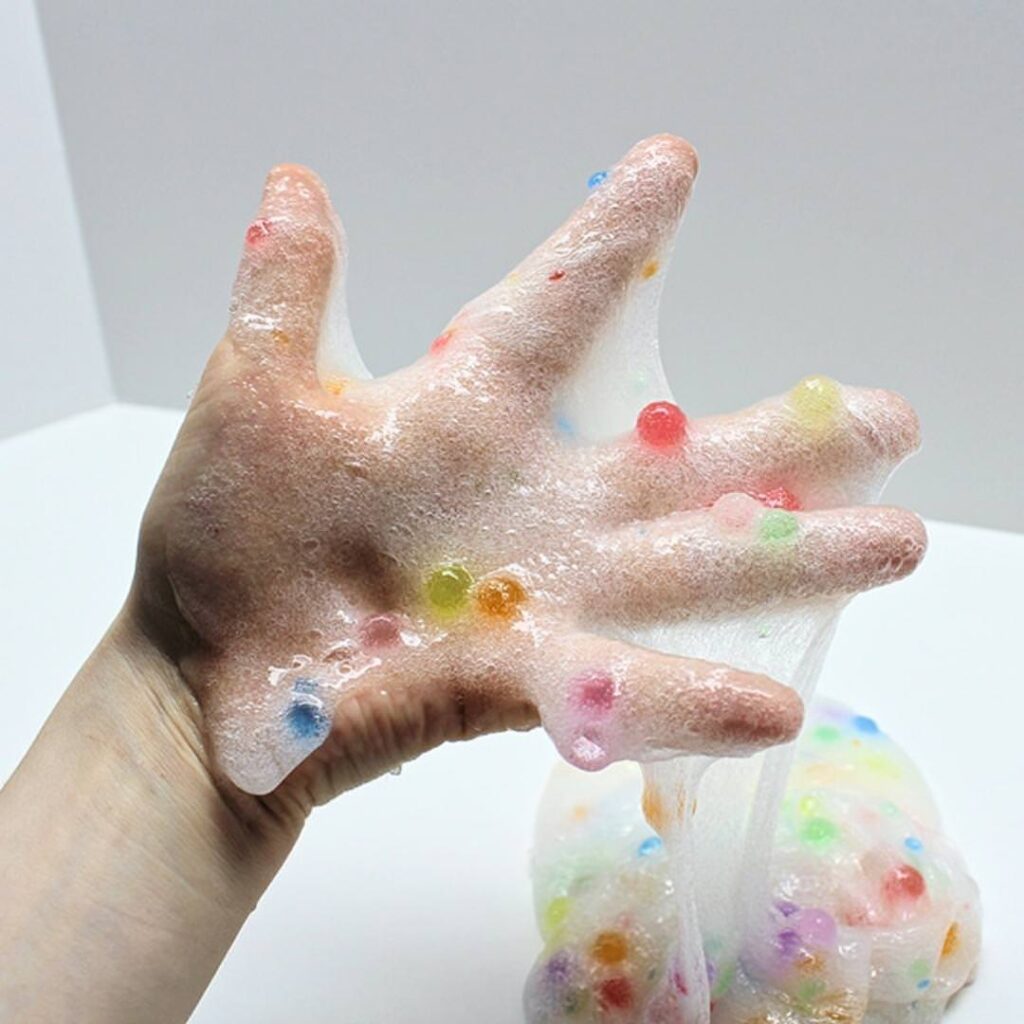 Super Stretchy Water Bead Slime (Using Contact Lens Solution!) - The ...