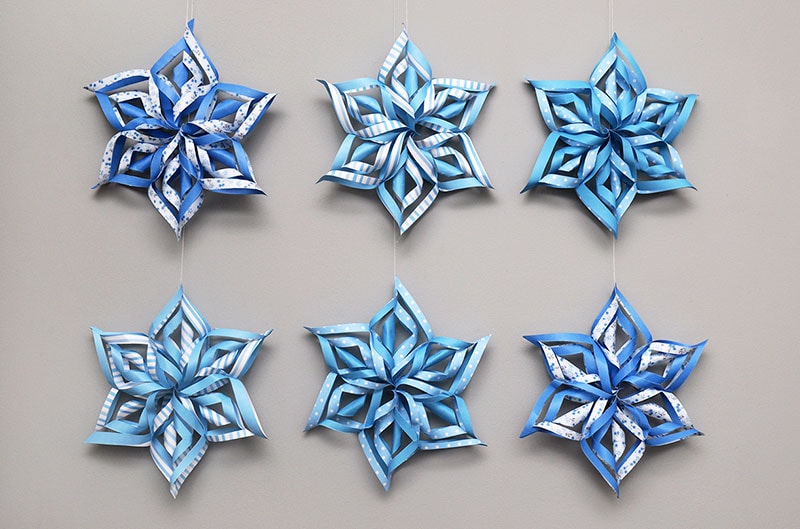 10 Easy Snowflake Crafts To Celebrate Winter with Free Printable