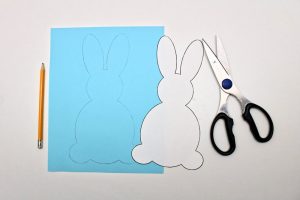 Torn Paper Strip Easter Bunny (with Free Printable!) - The Craft-at ...