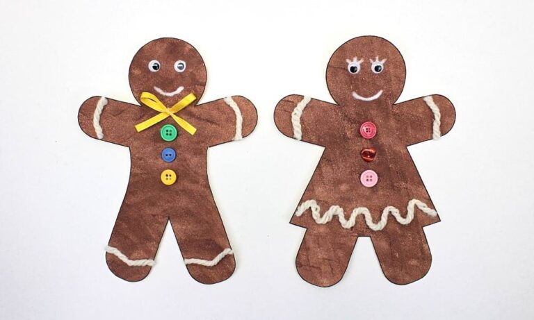 How to Decorate a Paper Gingerbread Man (with Free Template!) - The ...