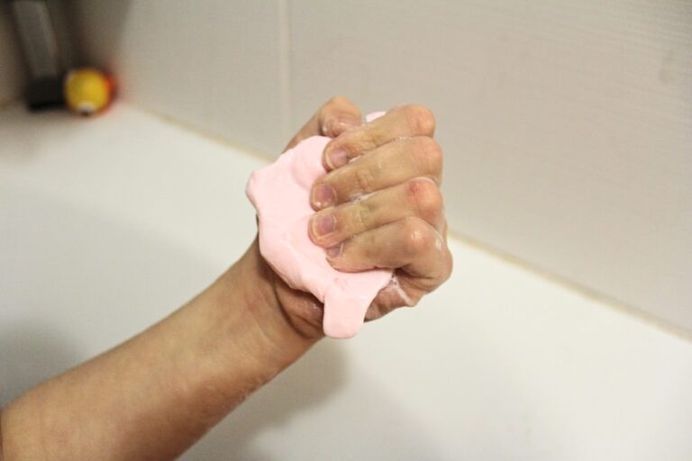 DIY Bubble Bath Play Dough for Kids - The Craft-at-Home Family