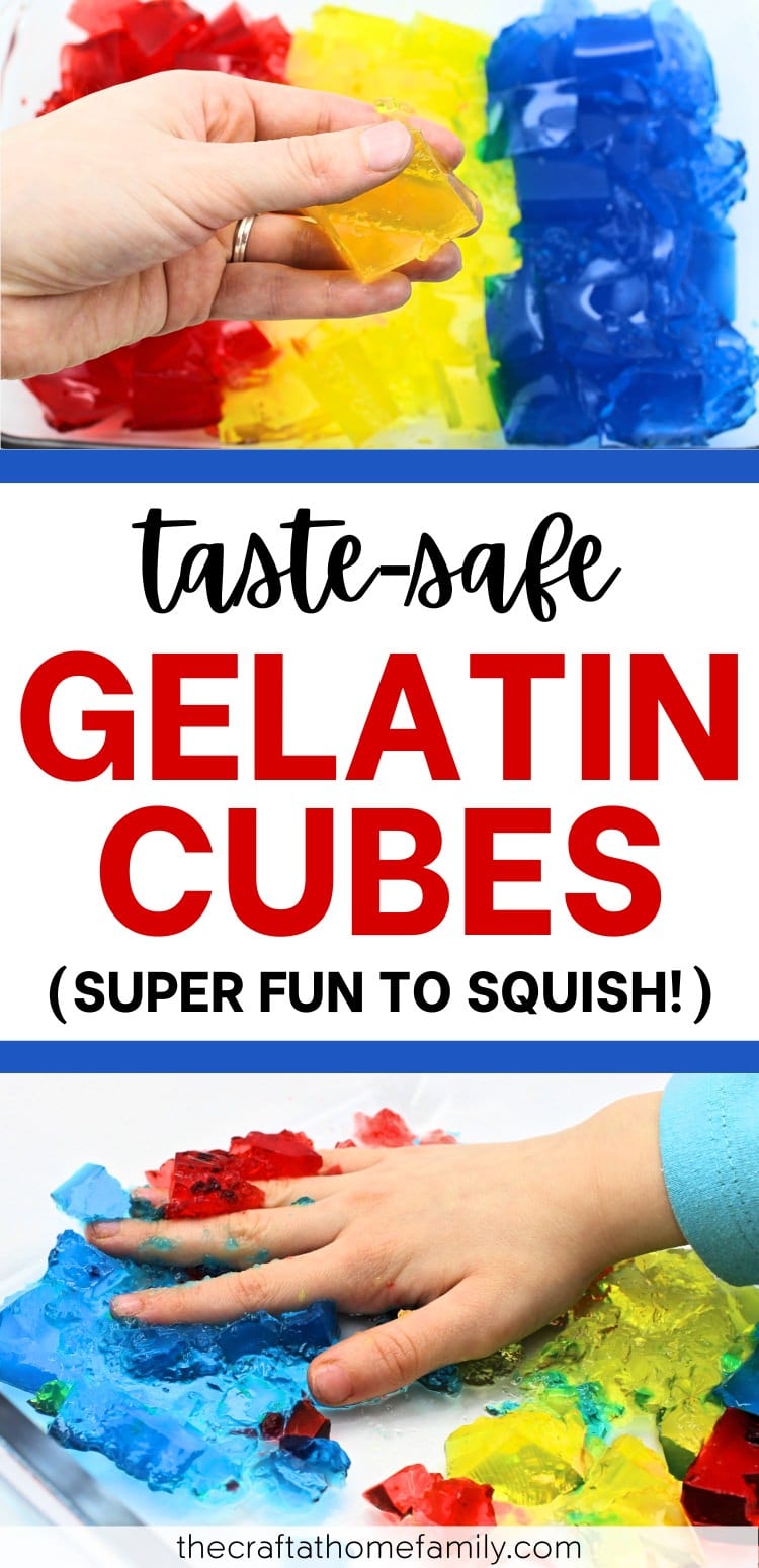 Gelatin Sensory Blocks (Taste-Safe!) - The Craft-at-Home Family