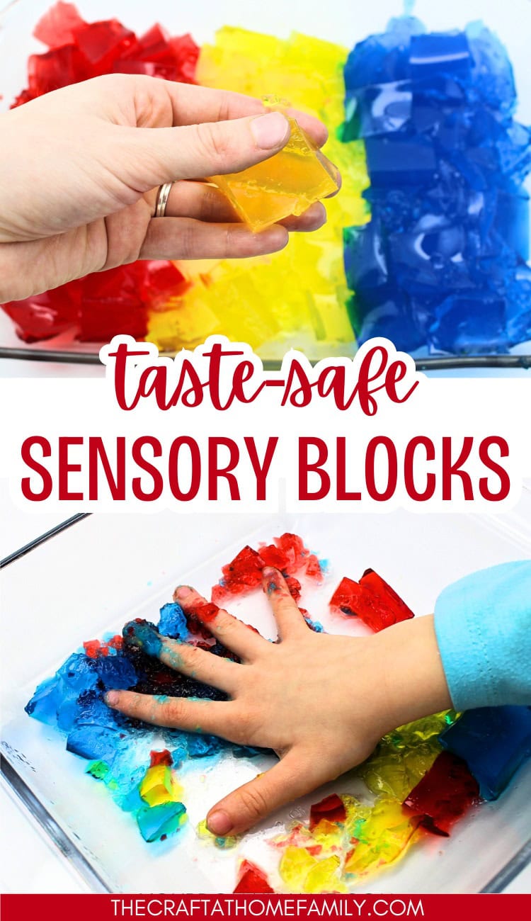 Gelatin Sensory Blocks (Taste-Safe!) - The Craft-at-Home Family