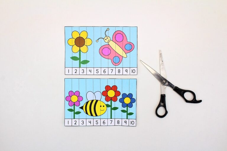 Free Printable Bug Counting Puzzles {1-10 Number Sequence} - The Craft ...