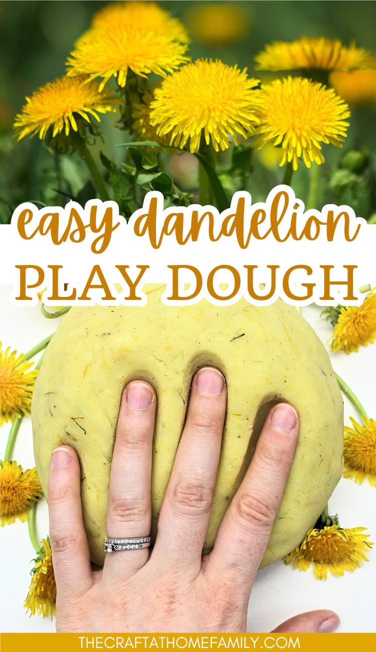 Dandelion Play Dough (Naturally Dyed!) - The Craft-at-Home Family