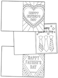 Free Printable Father's Day Card to Color - The Craft-at-Home Family