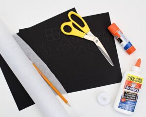 3D Paper Haunted House Craft (with Free Template!) - The Craft-at-Home ...