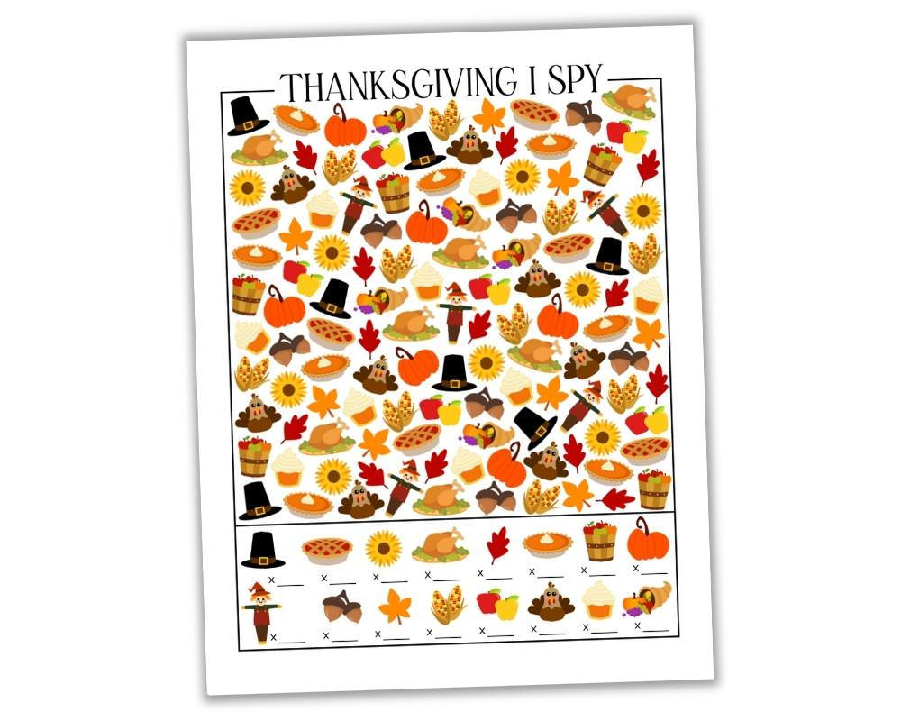 Free Printable Thanksgiving I Spy Sheet Answer Key The Craft at Free Printable Thanksgiving I Spy Sheet Answer Key The Craft at