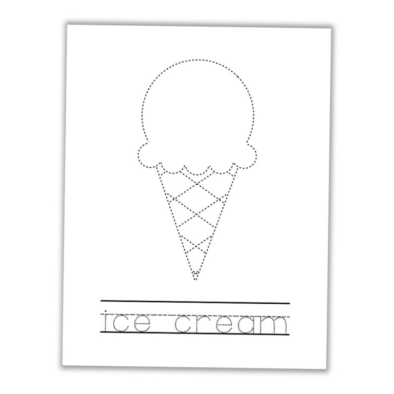 Free Printable Summer Tracing Worksheets for Preschool - The Craft-at ...