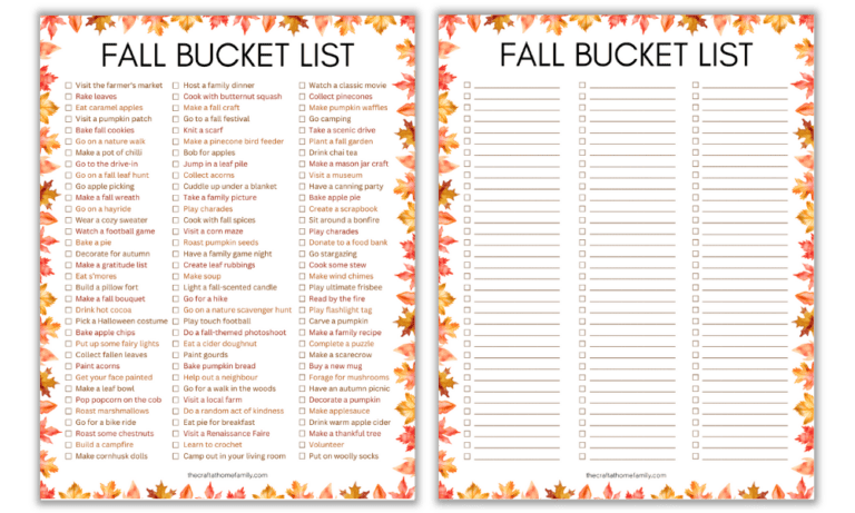 {Free PDF} The ULTIMATE Fall Bucket List: 100+ Things to Do in the Fall ...