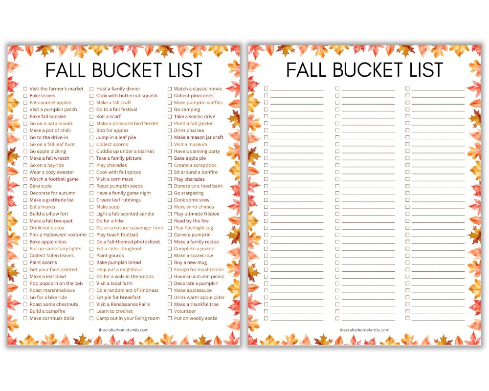 Free PDF The ULTIMATE Fall Bucket List 100 Things To Do In The Fall Free PDF The ULTIMATE Fall Bucket List 100 Things To Do In The Fall