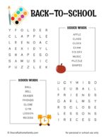 7 FREE Back-to-School Word Search Puzzles with Answer Keys (80 Unique ...