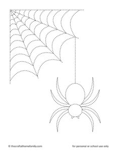 Free Printable Halloween Tracing Sheets (Trace & Color) - The Craft-at ...