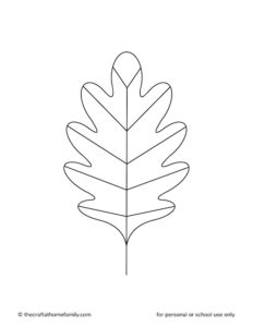 Free Printable Autumn Leaf Templates (Small + Large) - The Craft-at ...
