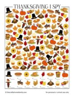 Free Printable Thanksgiving I Spy Sheet (+ Answer Key!) - The Craft-at ...