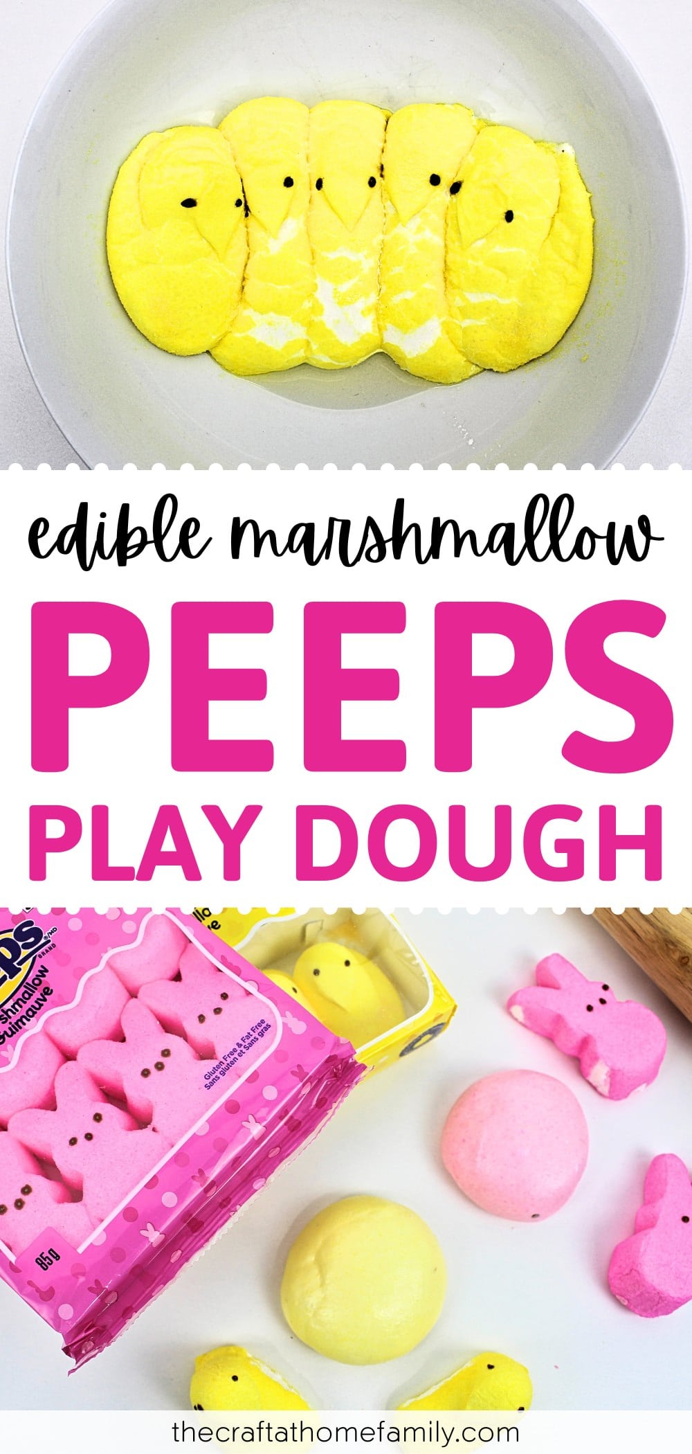 Edible Peeps Play Dough - The Craft-at-Home Family