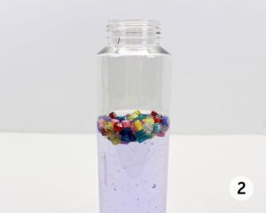 Slow Falling Bead Sensory Bottle - The Craft-at-Home Family