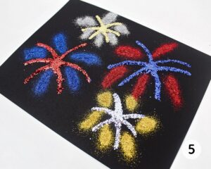 Easy Glitter Fireworks Craft - The Craft-at-Home Family