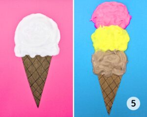 Puffy Paint Ice Cream - The Craft-at-Home Family