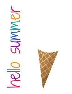 Free Summer Handprint Art Template - The Craft-at-Home Family