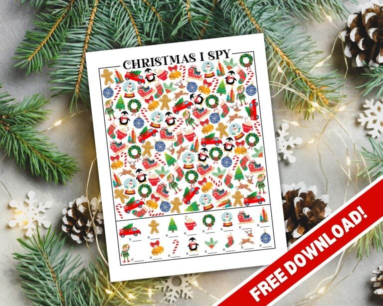 Free Christmas I Spy (+ Answer Key!) - The Craft-at-Home Family