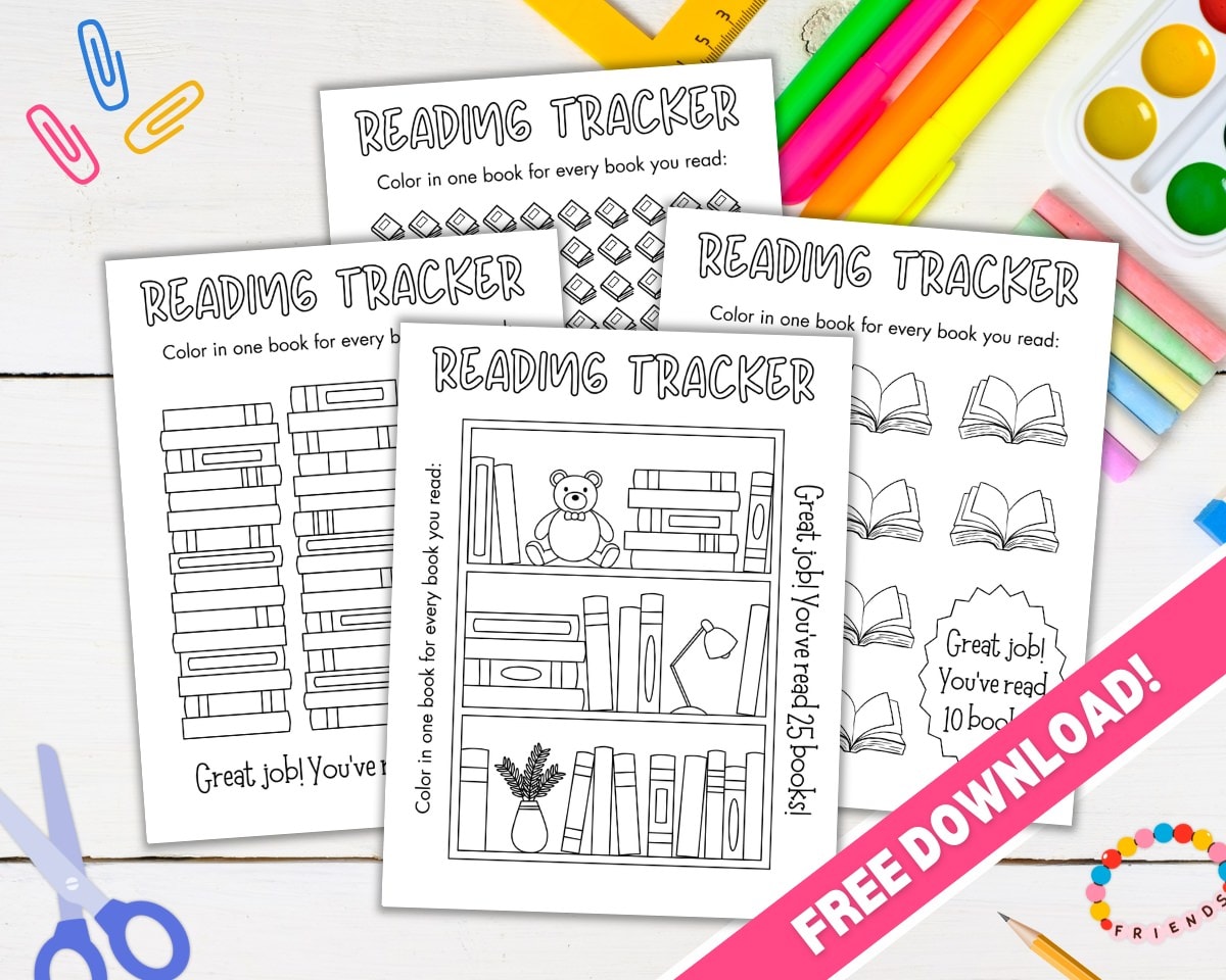 Free Printable Reading Trackers - The Craft-at-Home Family