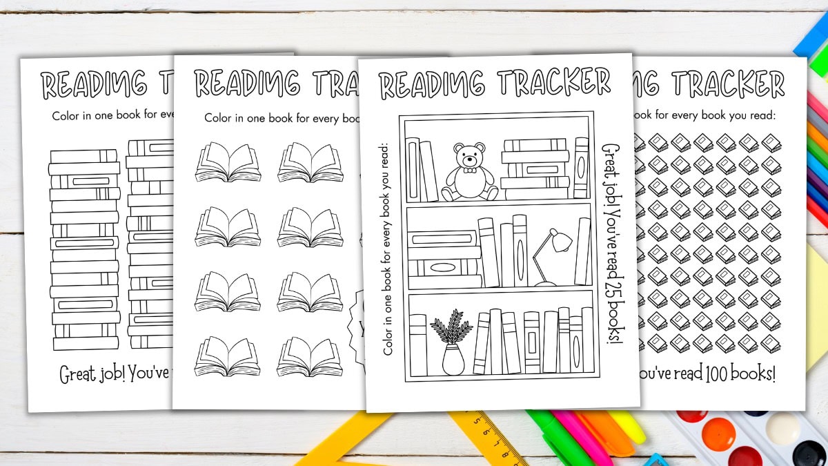 Free Printable Reading Trackers - The Craft-at-Home Family