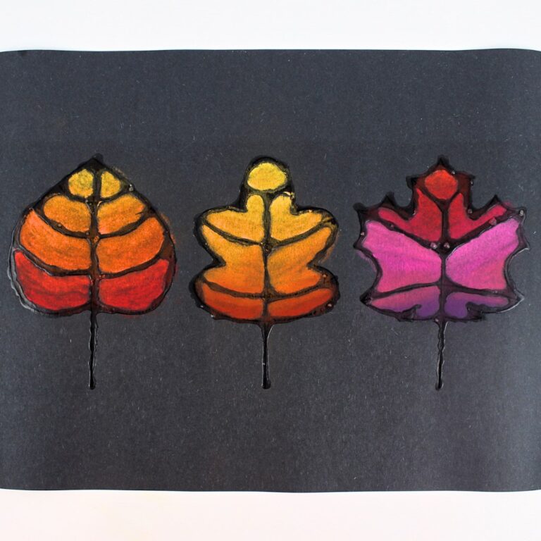 Bundled Q-Tip & Leaf Print Sunflower - The Craft-at-Home Family