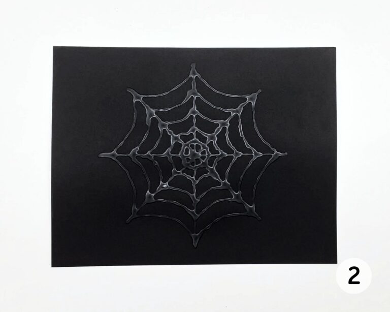Glue & Chalk Pastel Spiderweb (with Free Template!) - The Craft-at-Home ...