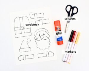 Free Build a Santa Printable - The Craft-at-Home Family