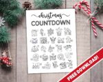 Free Christmas Coloring Countdown Calendar - The Craft-at-Home Family
