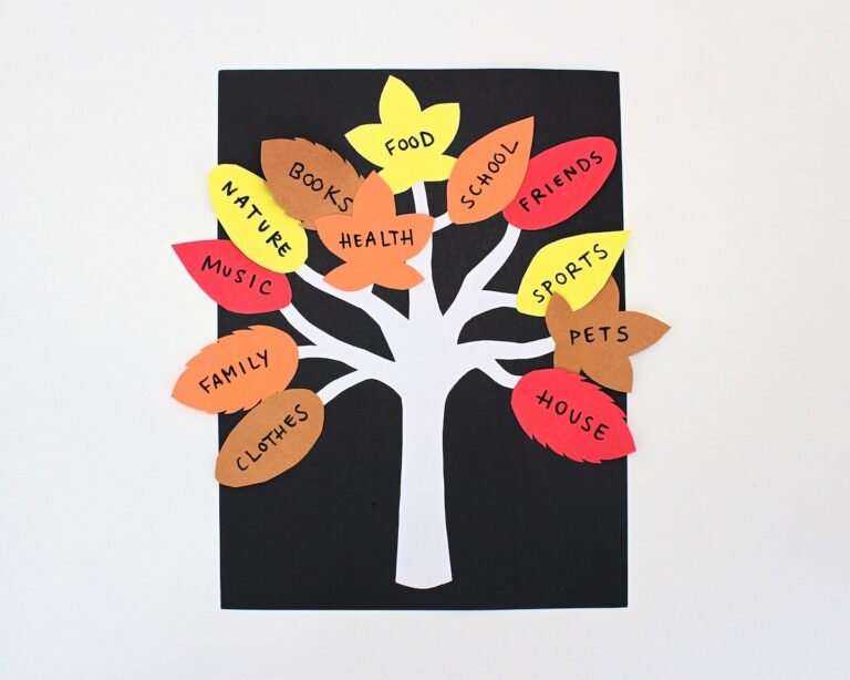 Thankful Tree Craft (with Free Template!) - The Craft-at-Home Family