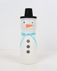 Recycled Puff Container Snowman - The Craft-at-Home Family