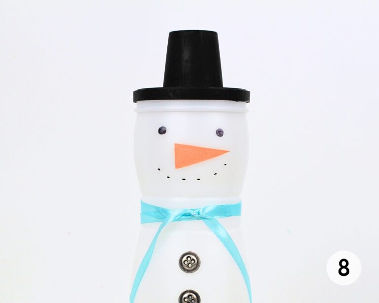 Recycled Puff Container Snowman - The Craft-at-Home Family