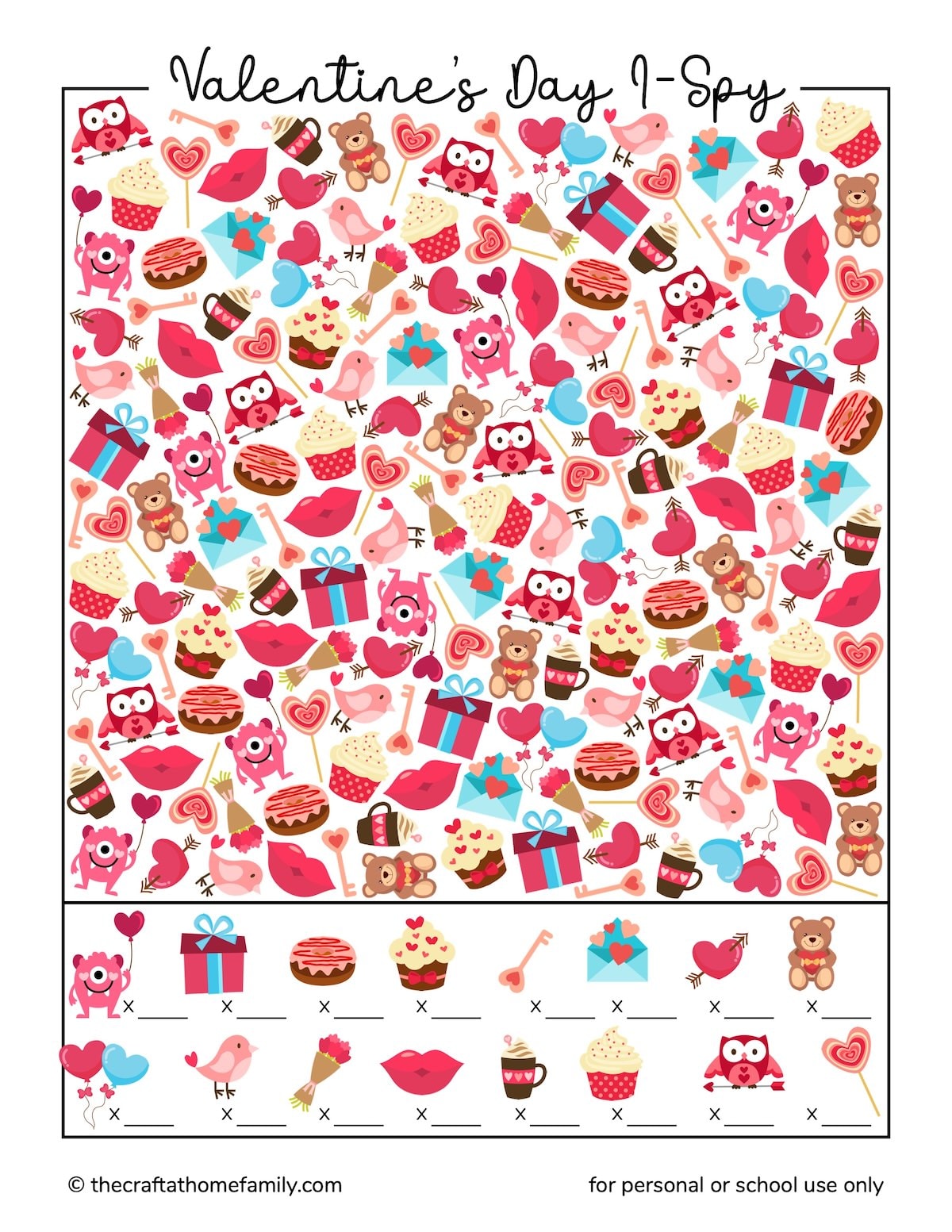 Free Valentine's Day I Spy (+ Answer Key!) - The Craft-at-Home Family