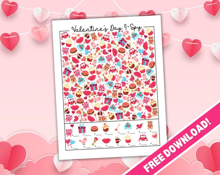 Free Valentine's Day I Spy (+ Answer Key!) - The Craft-at-Home Family