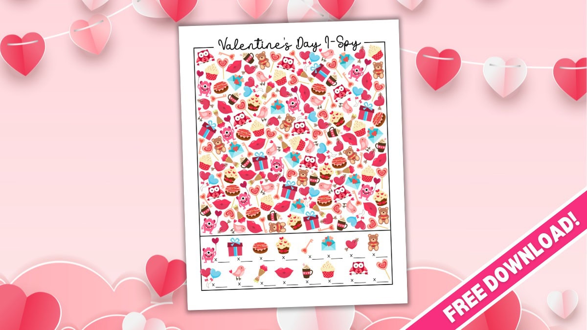 Free Valentine's Day I Spy (+ Answer Key!) - The Craft-at-Home Family
