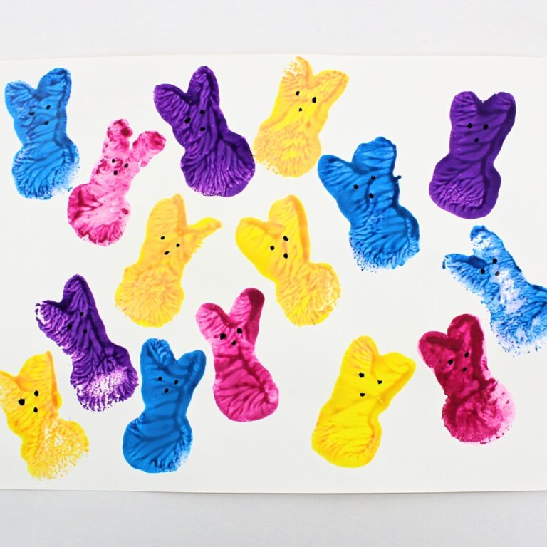 Easter Peeps Painting - The Craft-at-Home Family