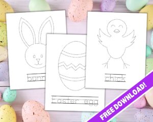 Free Easter Tracing Worksheets - The Craft-at-Home Family