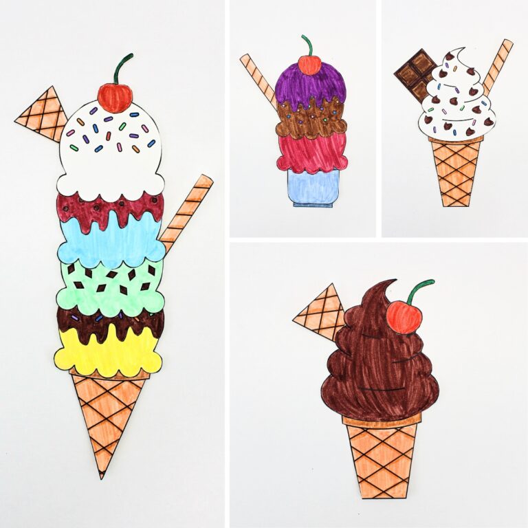 Free "Build an Ice Cream Cone" Printable - The Craft-at-Home Family