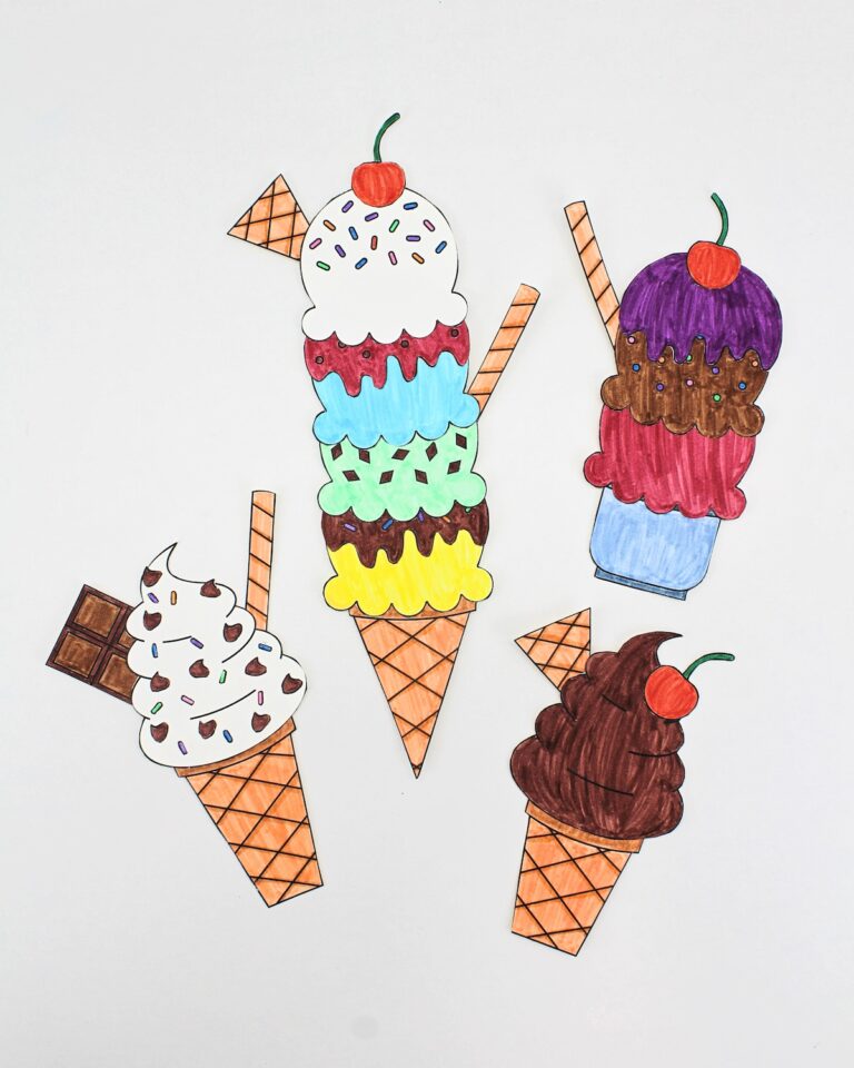 Free "Build an Ice Cream Cone" Printable - The Craft-at-Home Family