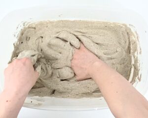 Sand Foam Sensory Play - The Craft-at-Home Family