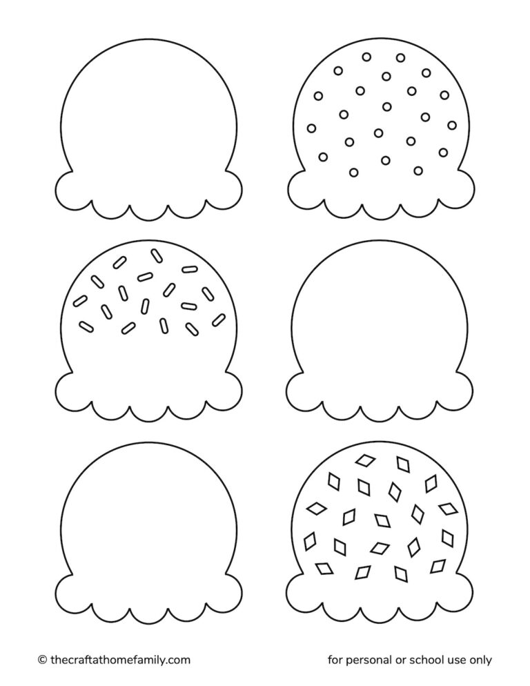 Free "Build an Ice Cream Cone" Printable - The Craft-at-Home Family