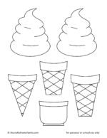 Free "Build an Ice Cream Cone" Printable - The Craft-at-Home Family