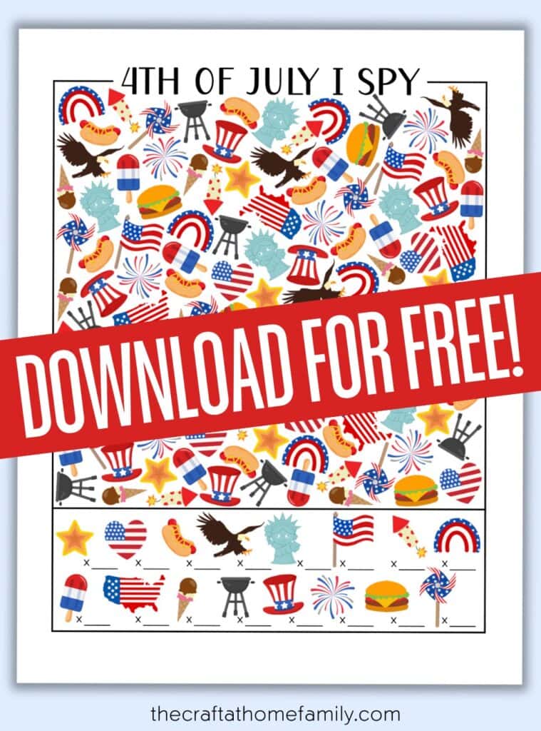 Free 4th of July I Spy (+ Answer Key!) - The Craft-at-Home Family