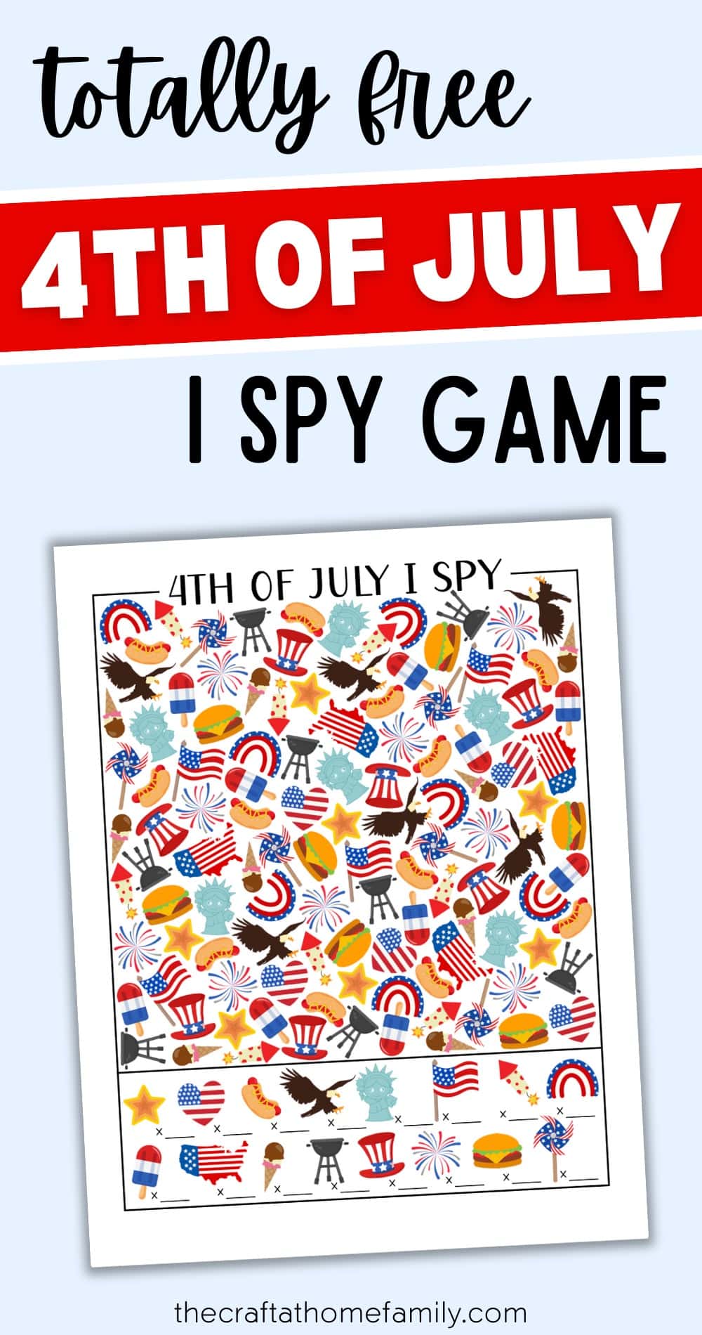 Free 4th of July I Spy (+ Answer Key!) - The Craft-at-Home Family