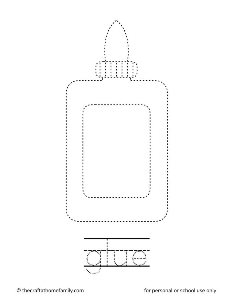 Free Back-to-School Tracing Worksheets - The Craft-at-Home Family