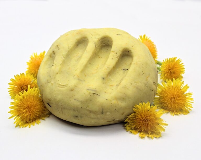 Dandelion Play Dough (Naturally Dyed!) - The Craft-at-Home Family