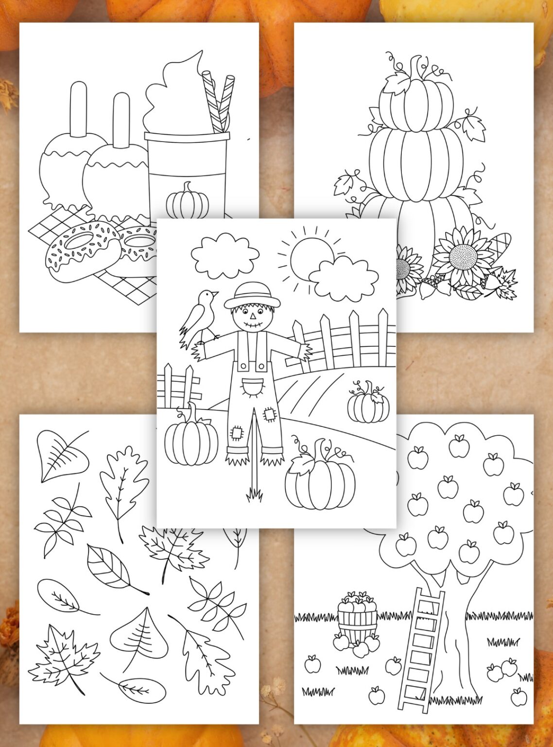 Free Fall Coloring Pages - The Craft-at-Home Family